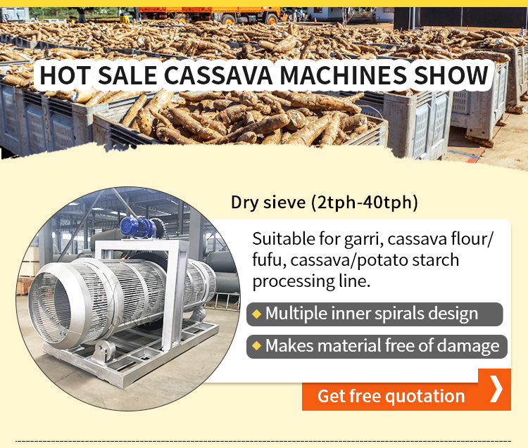 Professional cassava flour processing machine manufacturer and supplier can supply customizable ...